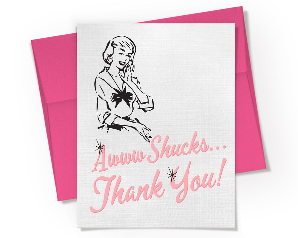 Card - Awww Shucks Thank You – Beckamade